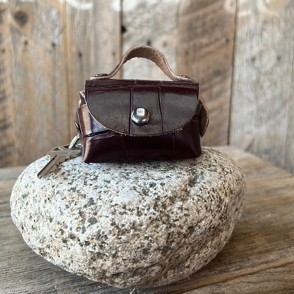 Handmade | Accessories | Handmade Leather Mini Bag Keychain | Poshmark